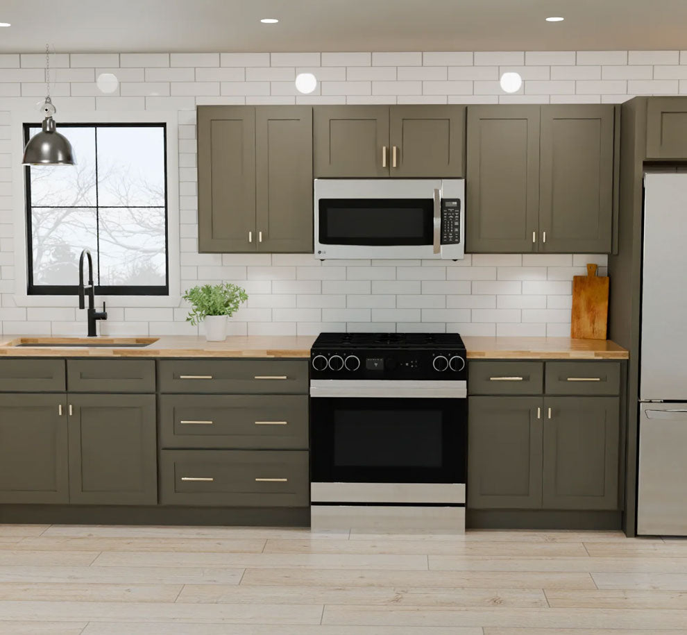 Smokey Grey Industrial Kitchen – DIY Cabinet Pro